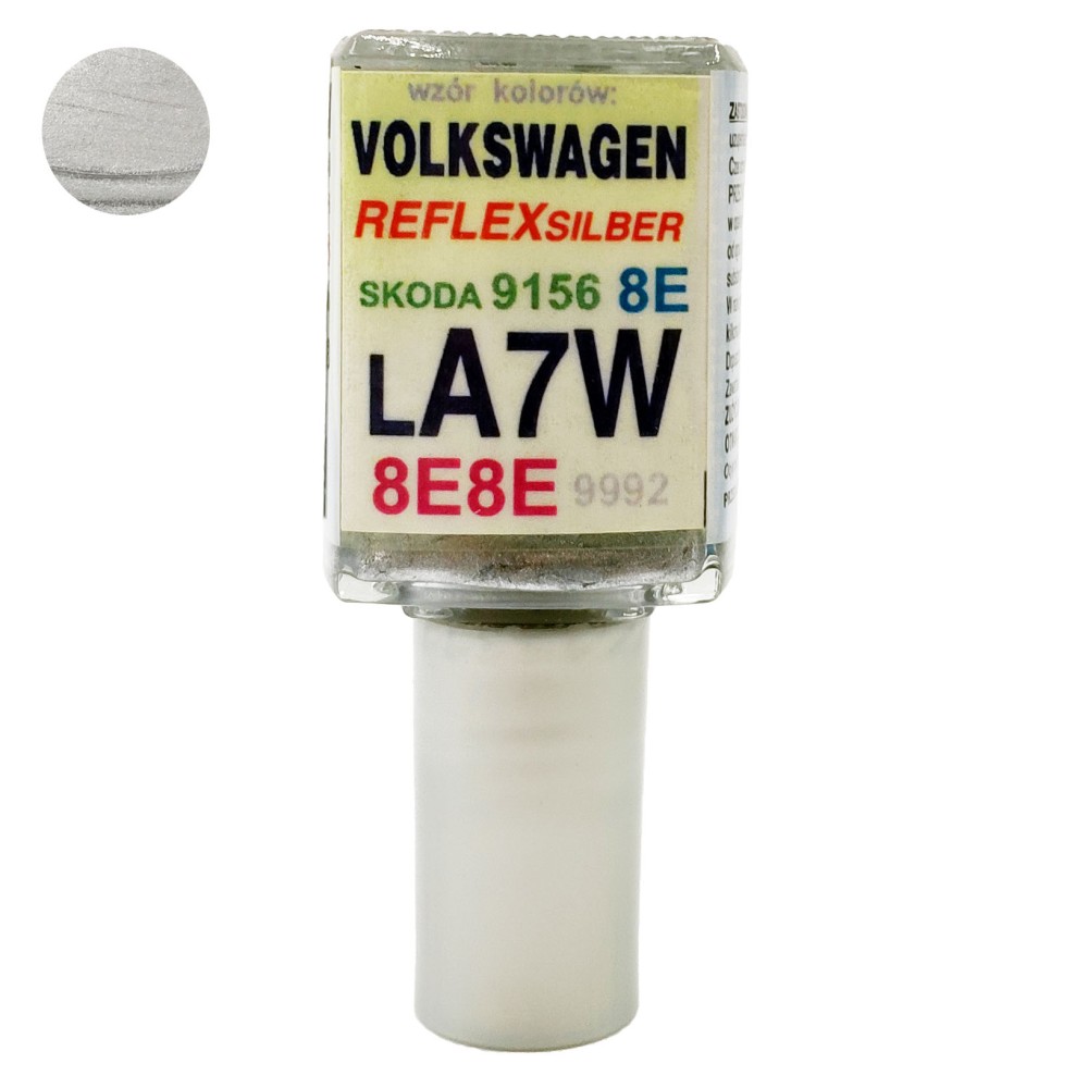 Javítófesték Volkswagen / Skoda ReflexSilber 9156, 8E LA7W 8E8E 9992 ...