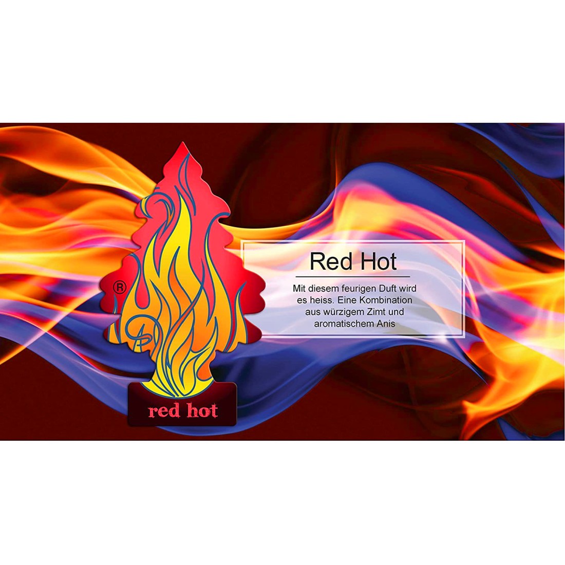 Illatosító Wunder-Baum Red Hot (tábortűz) illatú