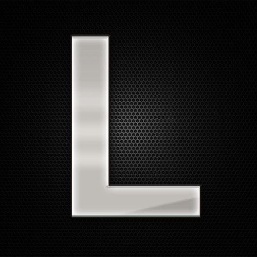 Öntapadó krómhatású műgyantás L betű 27 x 27 mm vásárlása